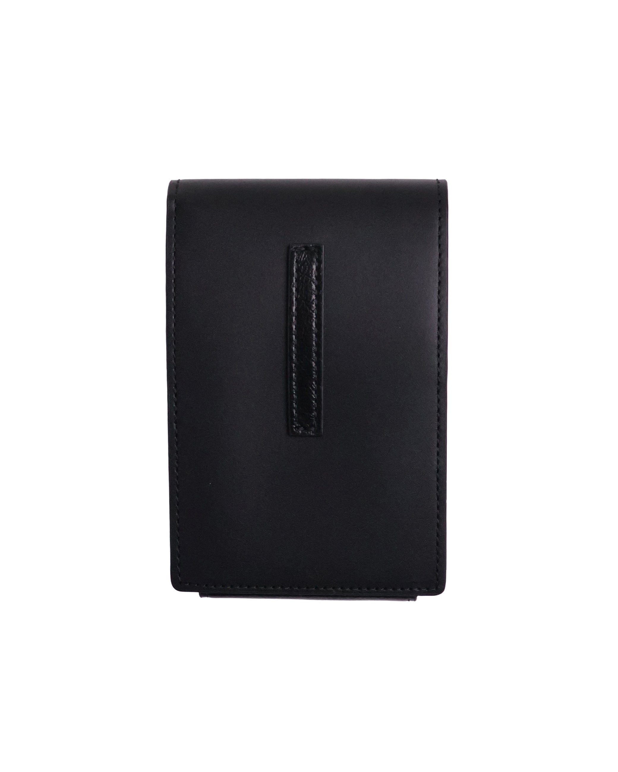 Leather Wallet - Black & Black – Inside the Emotion